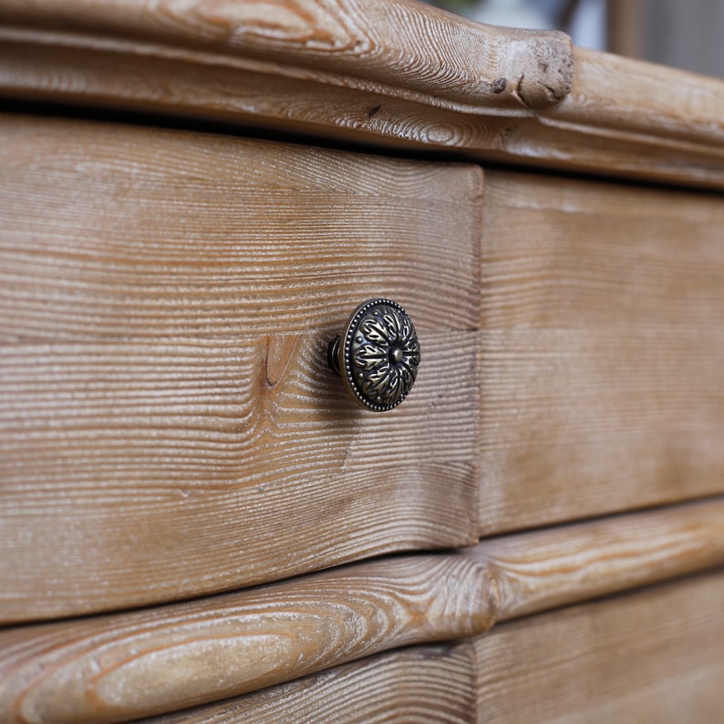 Handcrafted Rustic Wooden Dresser Farmhouse Style Chest of Drawers ...