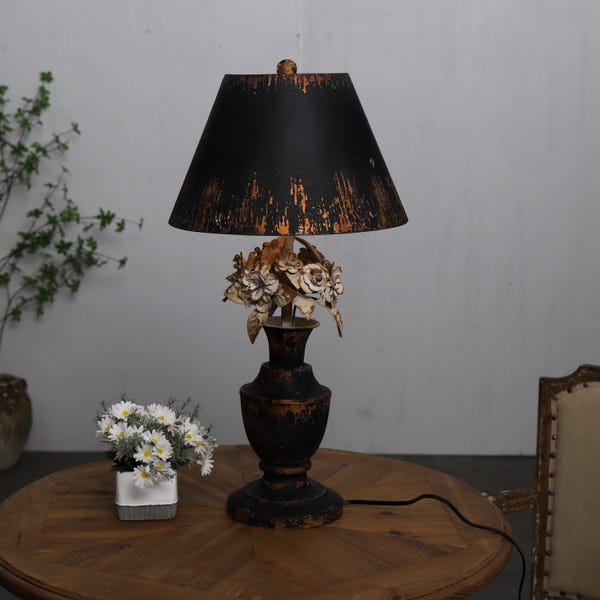 Rustic Table Lamp - Etsy