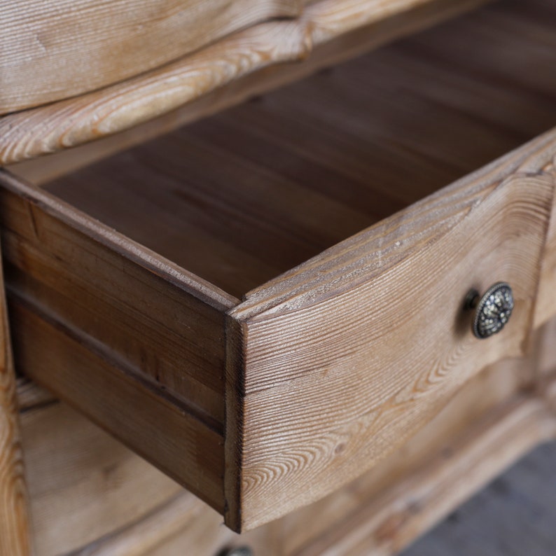 Handcrafted Rustic Wooden Dresser Farmhouse Style Chest of Drawers ...