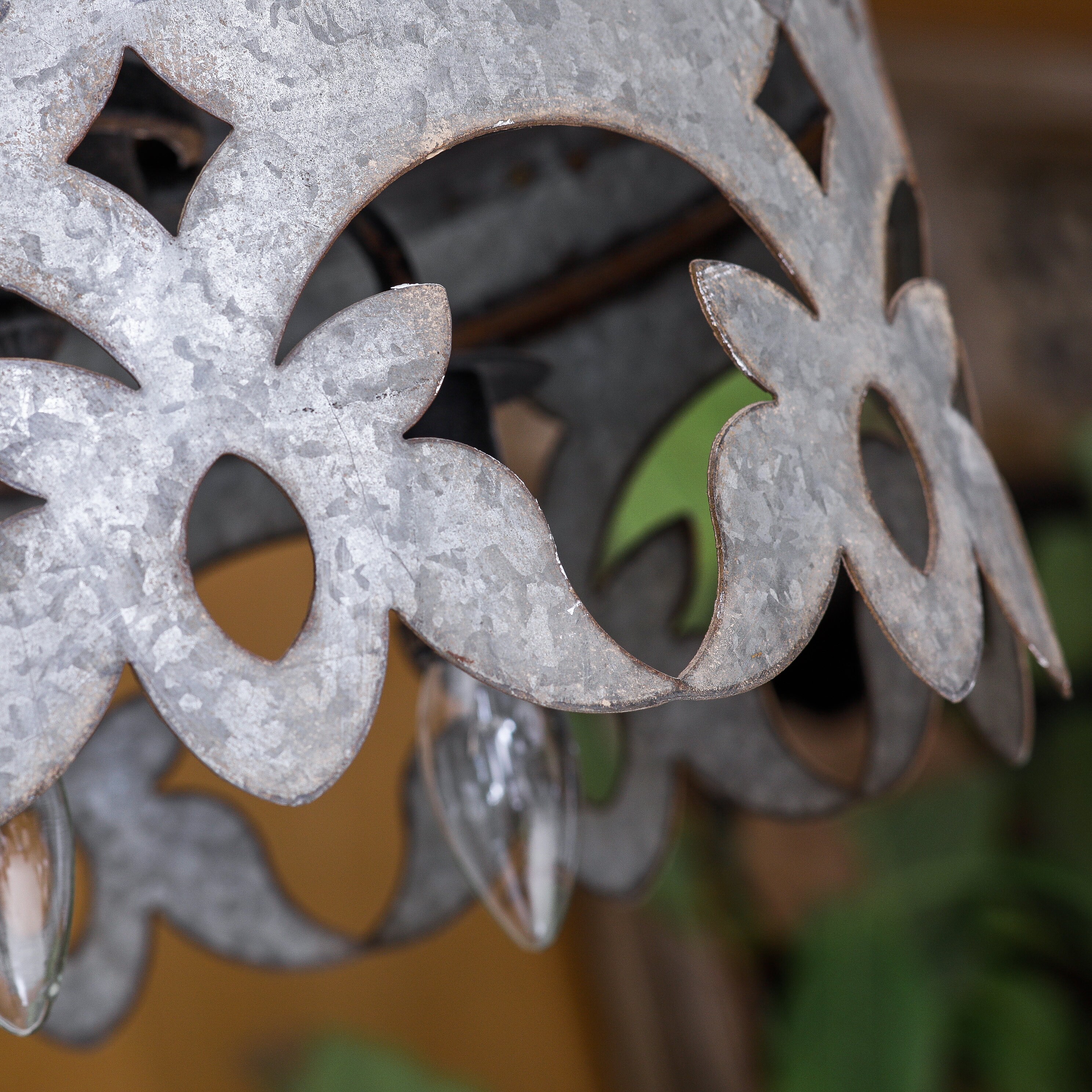 Industrial Rustic Pendant Light - Repurposed Metal Hanging Lamp ...