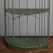 Vintage Green Metal Birdcage Shelf, Decorative Bird Cage Display ...