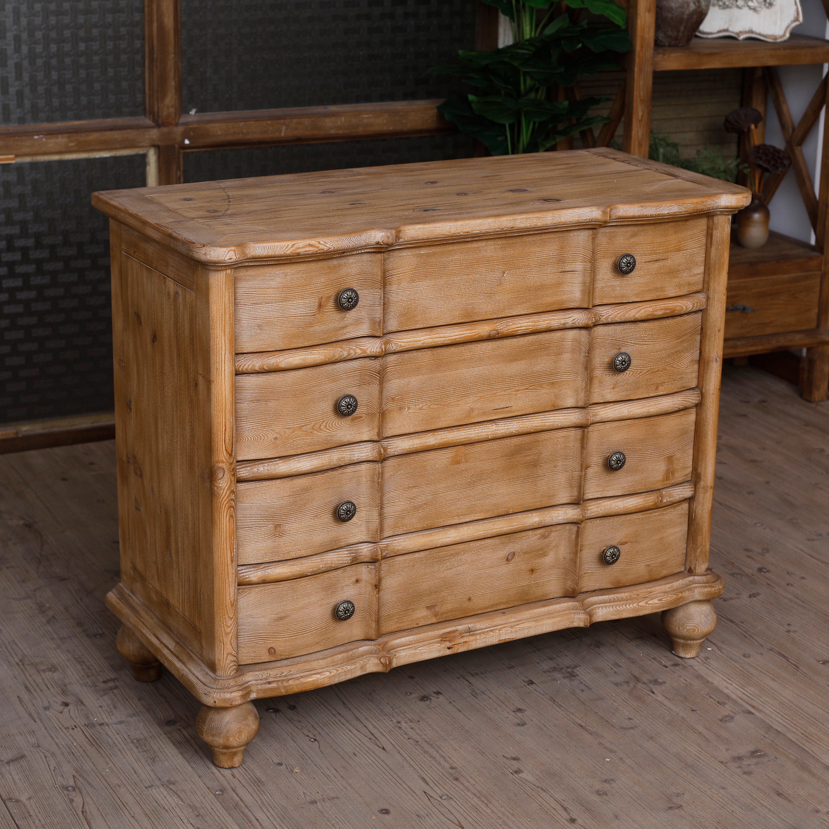 Handcrafted Rustic Wooden Dresser Farmhouse Style Chest of Drawers ...