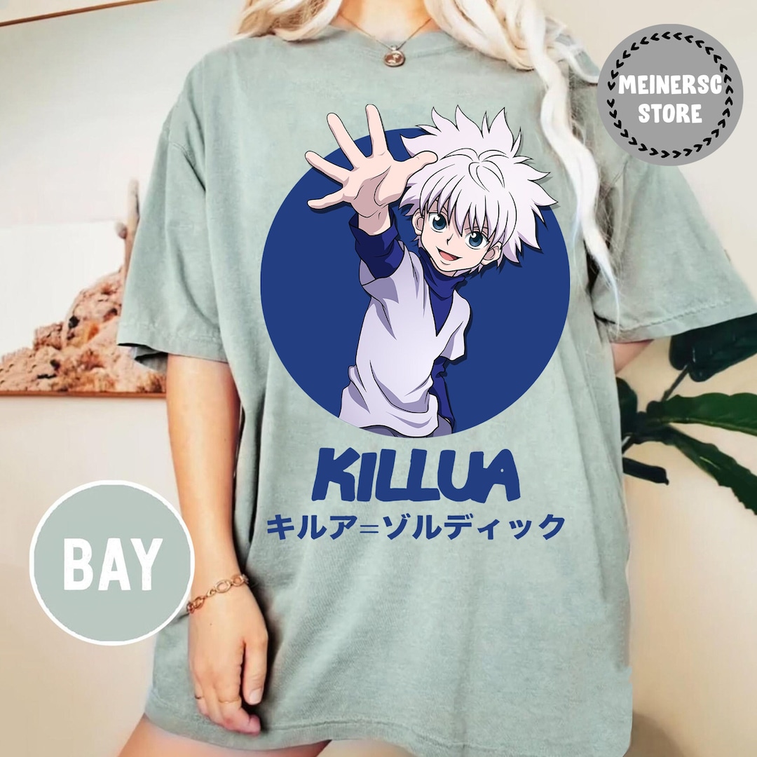 Killua Tshirt Killua Anime Sweatshirt Hunter Anime Shirt - Etsy