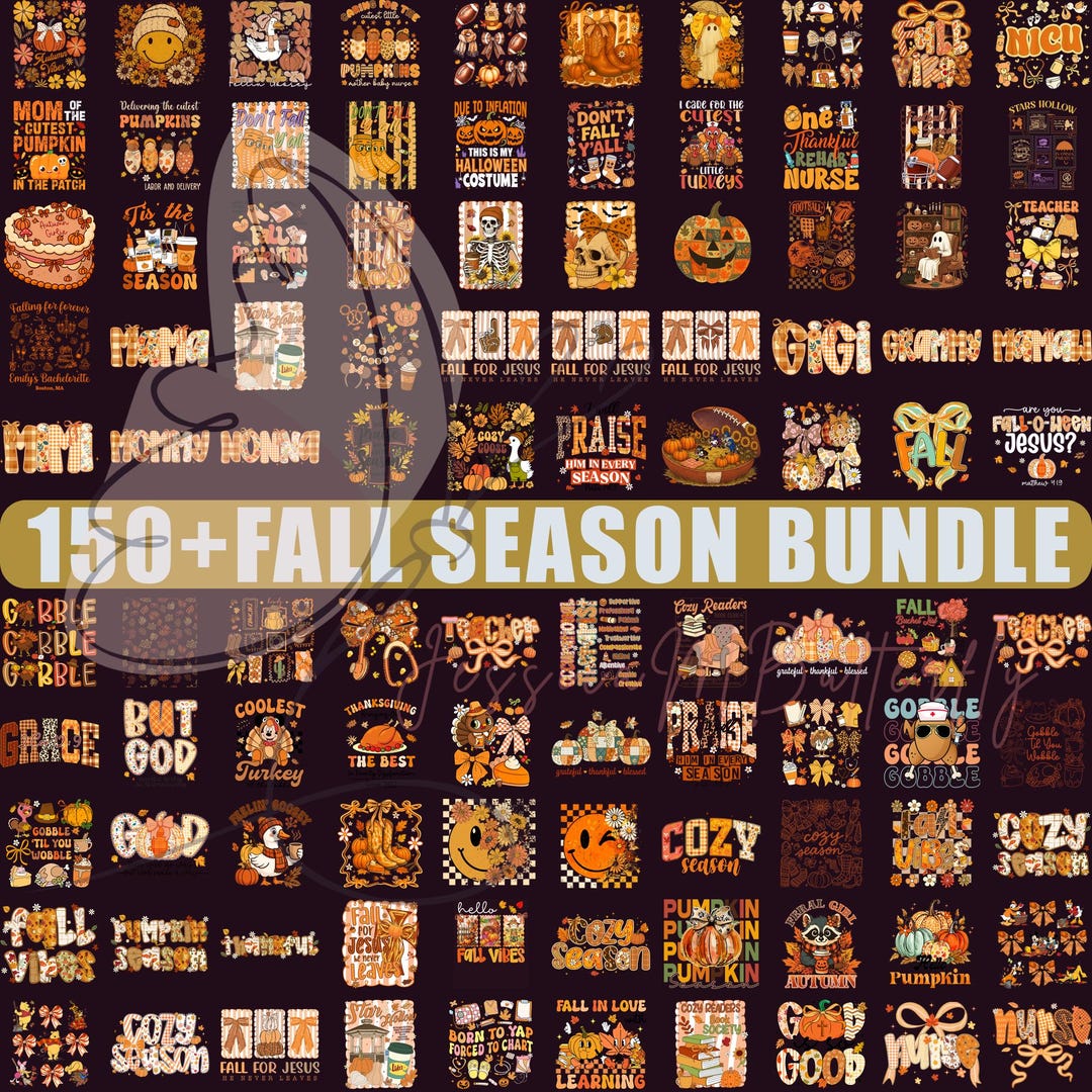 Fall Mega Bundle PNG: Autumn Thanksgiving Designs (digital Download) - Etsy