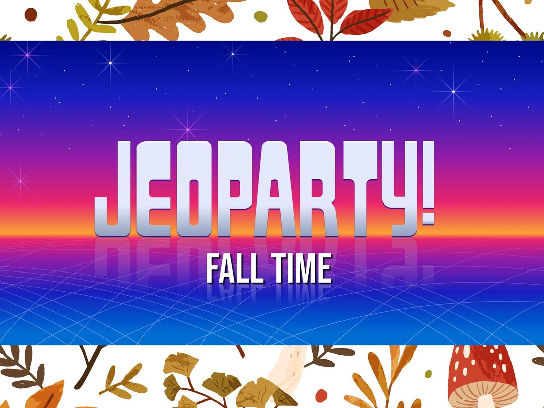 Fall Fun Jeopardy: A Seasonal Trivia Game for Kids - Perfect for ...