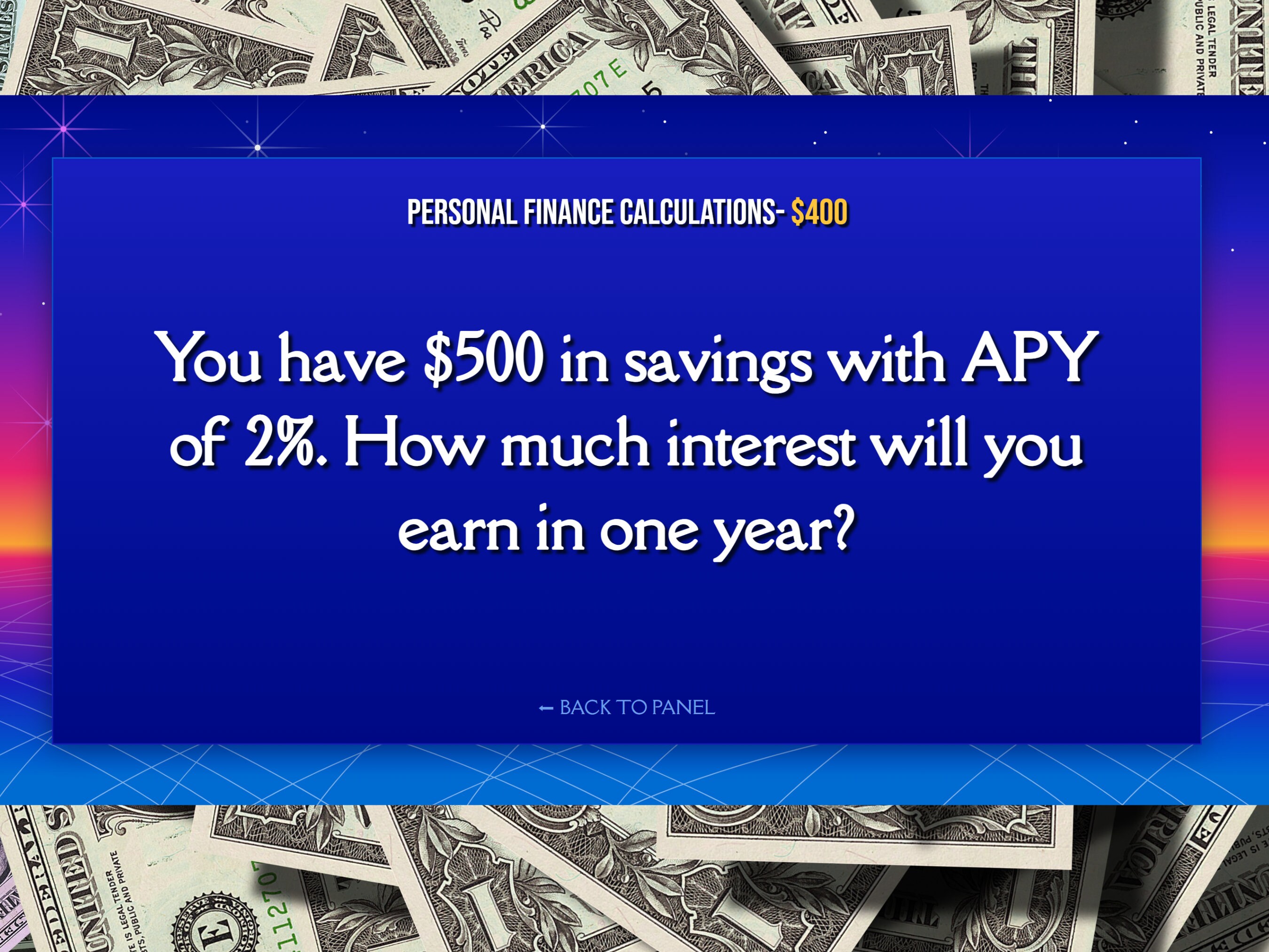 Master Your Money: Personal Finance Jeopardy Game for Older Kids, Teens ...