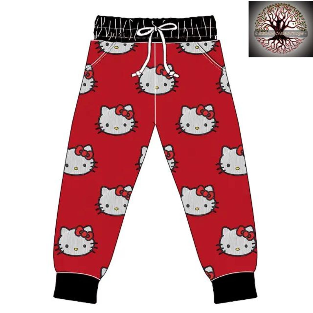 Hello Kitty Adult Bamboo Jogger Pants Pre-order - Etsy