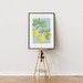 Digital Lemon Poster Printable Citrus Wall Art Kitchen Decor Print ...