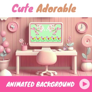 Animated Background Desktop Wallpaper Whimsical Wonderland - Kawaii ...