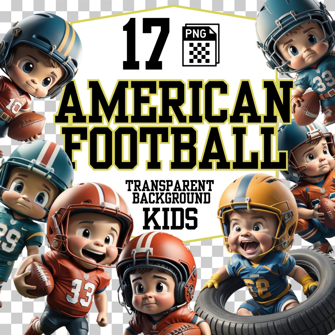 PNG Download American Football Kids Clipart, PNG Bundle, Boy PNG, Kids ...