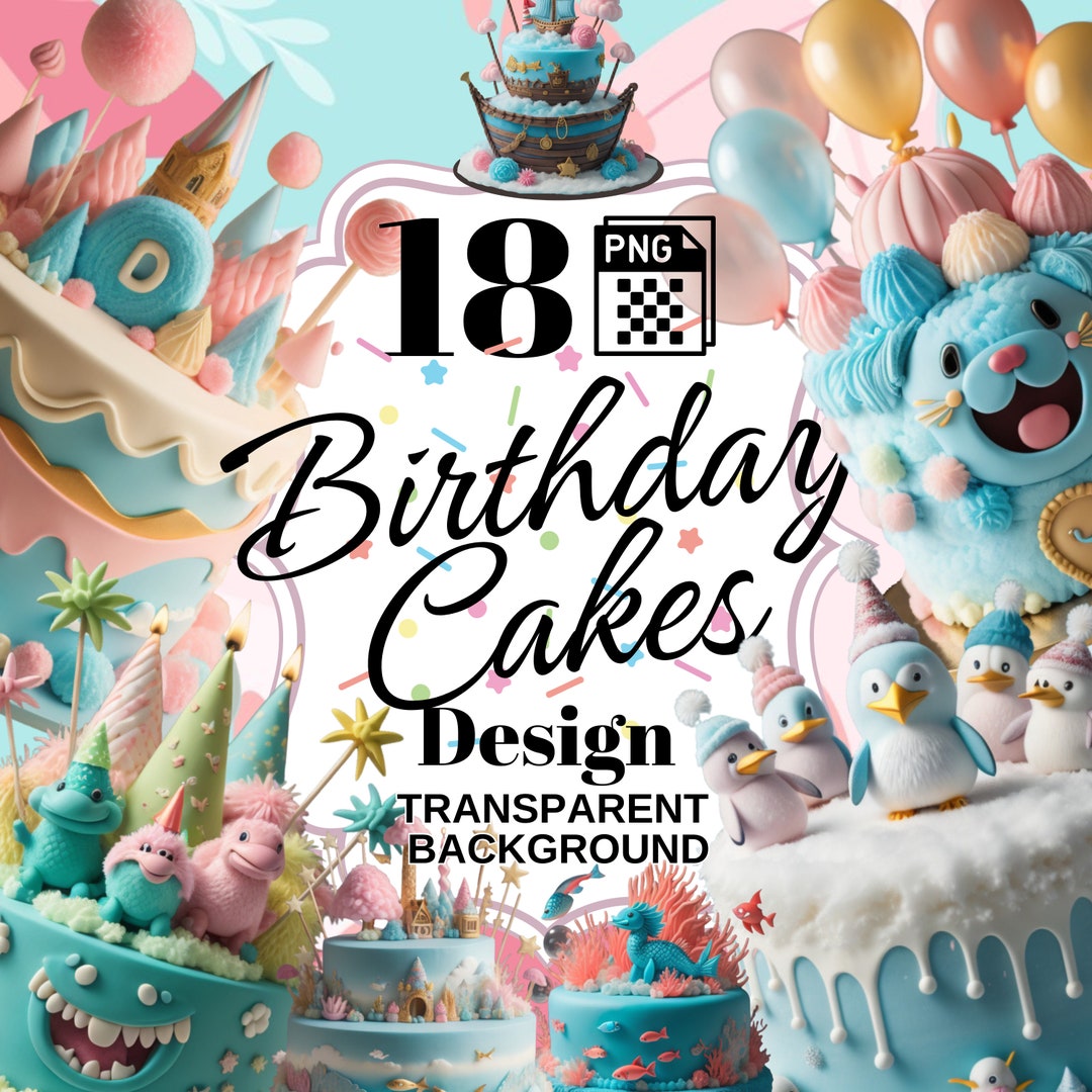 PNG Download Super Cute Birthday Cakes Clipart, Cute Birthday Cakes ...