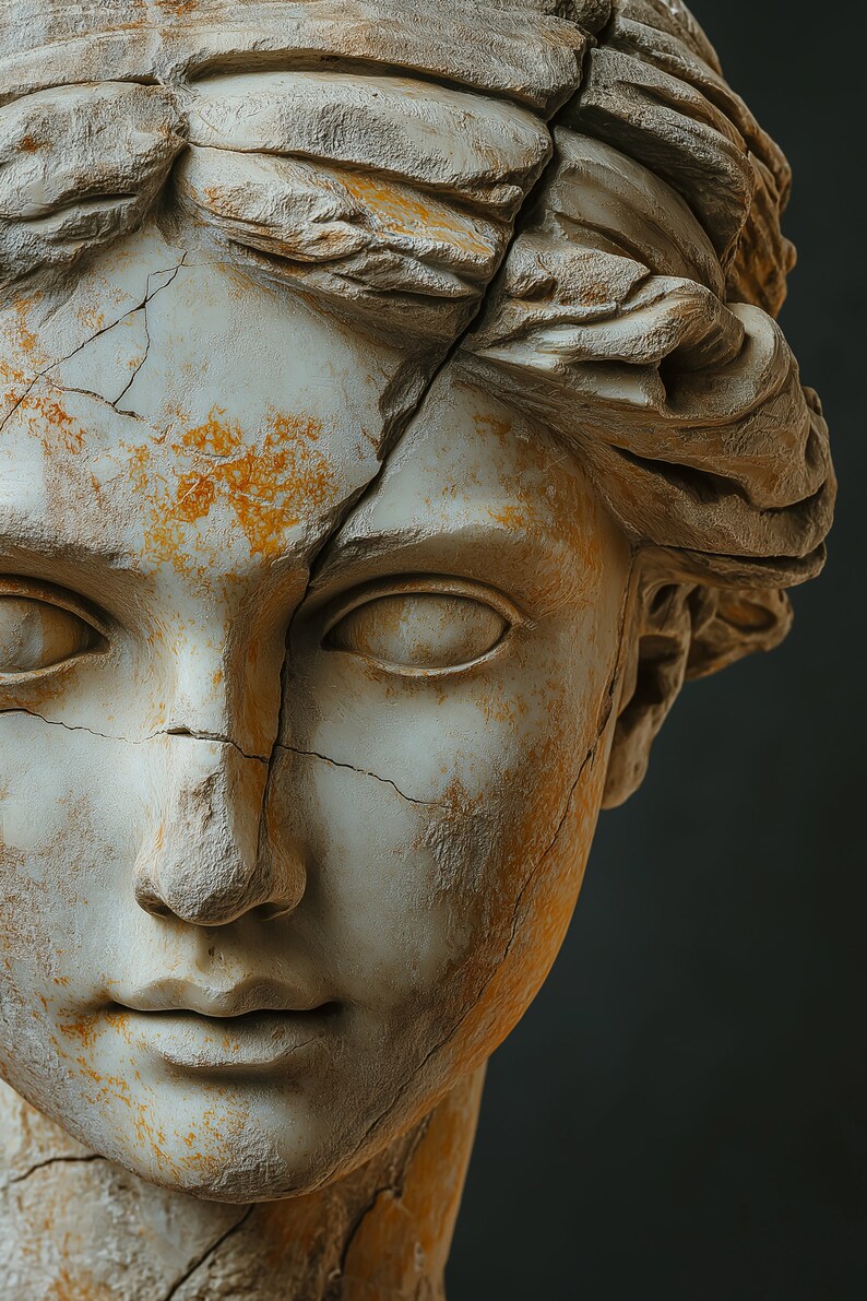 Marble Statue of Artemis, Portrait - Etsy