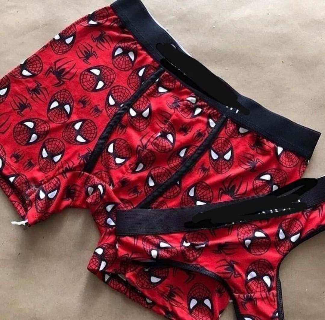 Duo Couple Couple Spider Boxer and Thong - Etsy Australia