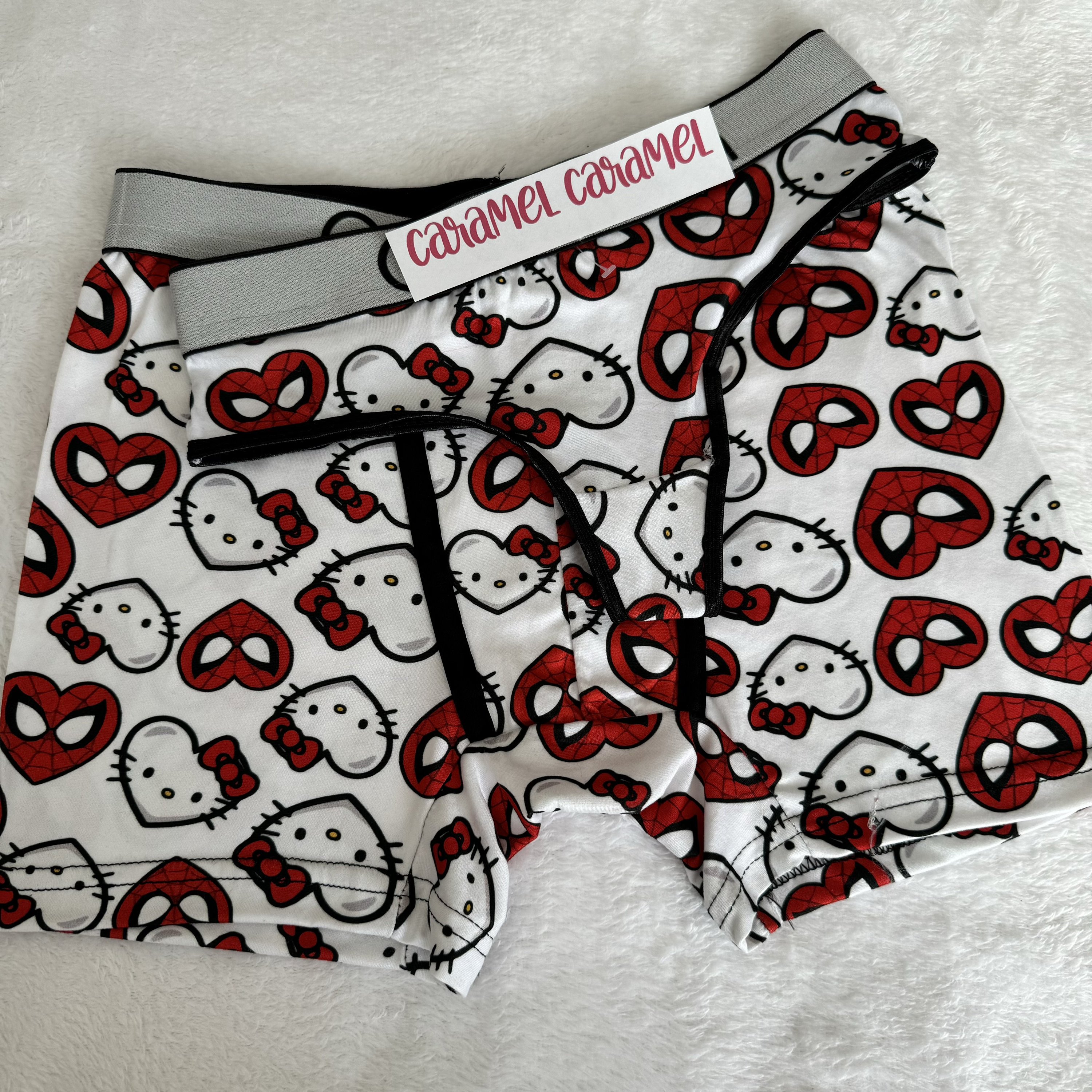 Matching Underwear Couple Spider/kitty/cinnamoroll, Boxer and Thong ...