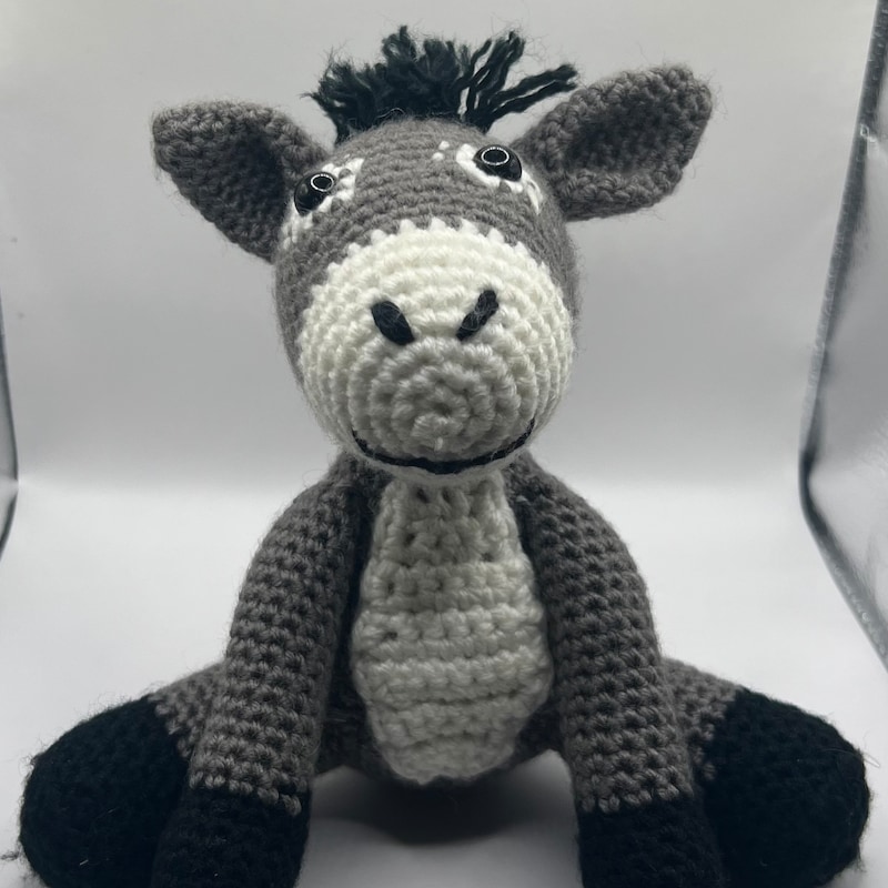 Stuffed Donkey - Etsy