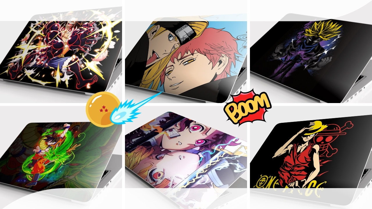 Pack of 25 Anime Laptop JPG Skin Decals, Anime JPG Stickers, Dell, Hp ...