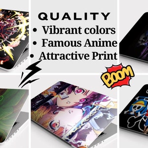Pack of 15 Anime Laptop JPG Skin Decals, Anime JPG Stickers, Dell, Hp ...