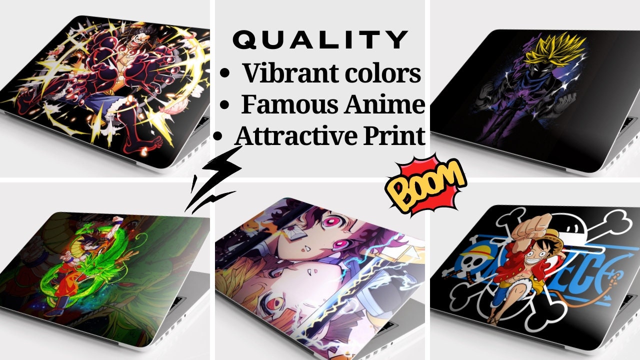 Pack of 15 Anime Laptop JPG Skin Decals, Anime JPG Stickers, Dell, Hp ...