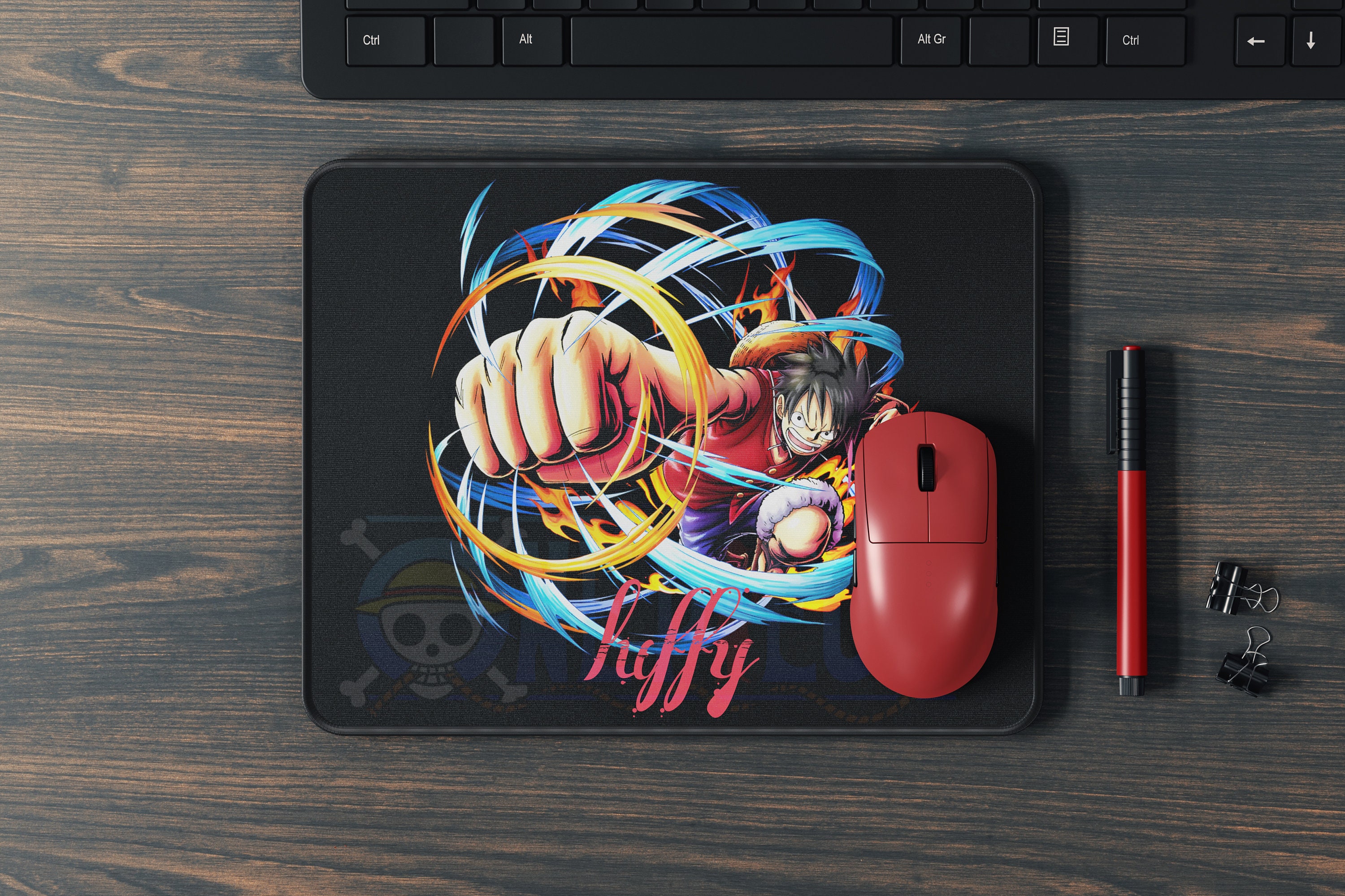Anime Pack of 5 Digital Print Bundle, Mouse Pad, Anime Desk Mate ...