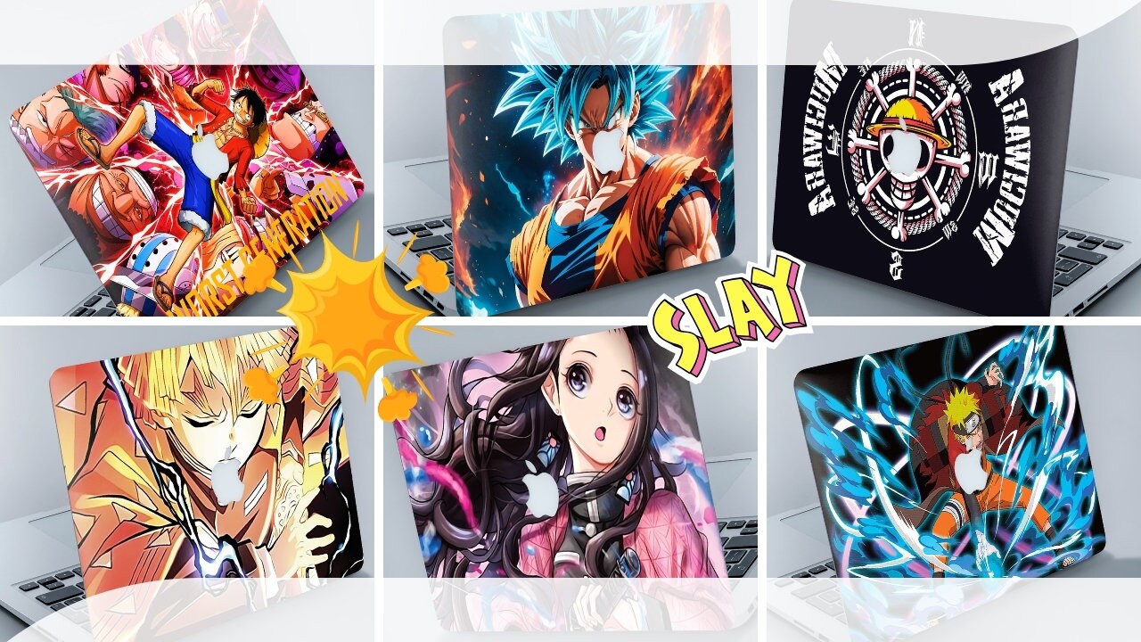 Pack of 25 Anime Laptop JPG Skin Decals, Anime JPG Stickers, Dell, Hp ...