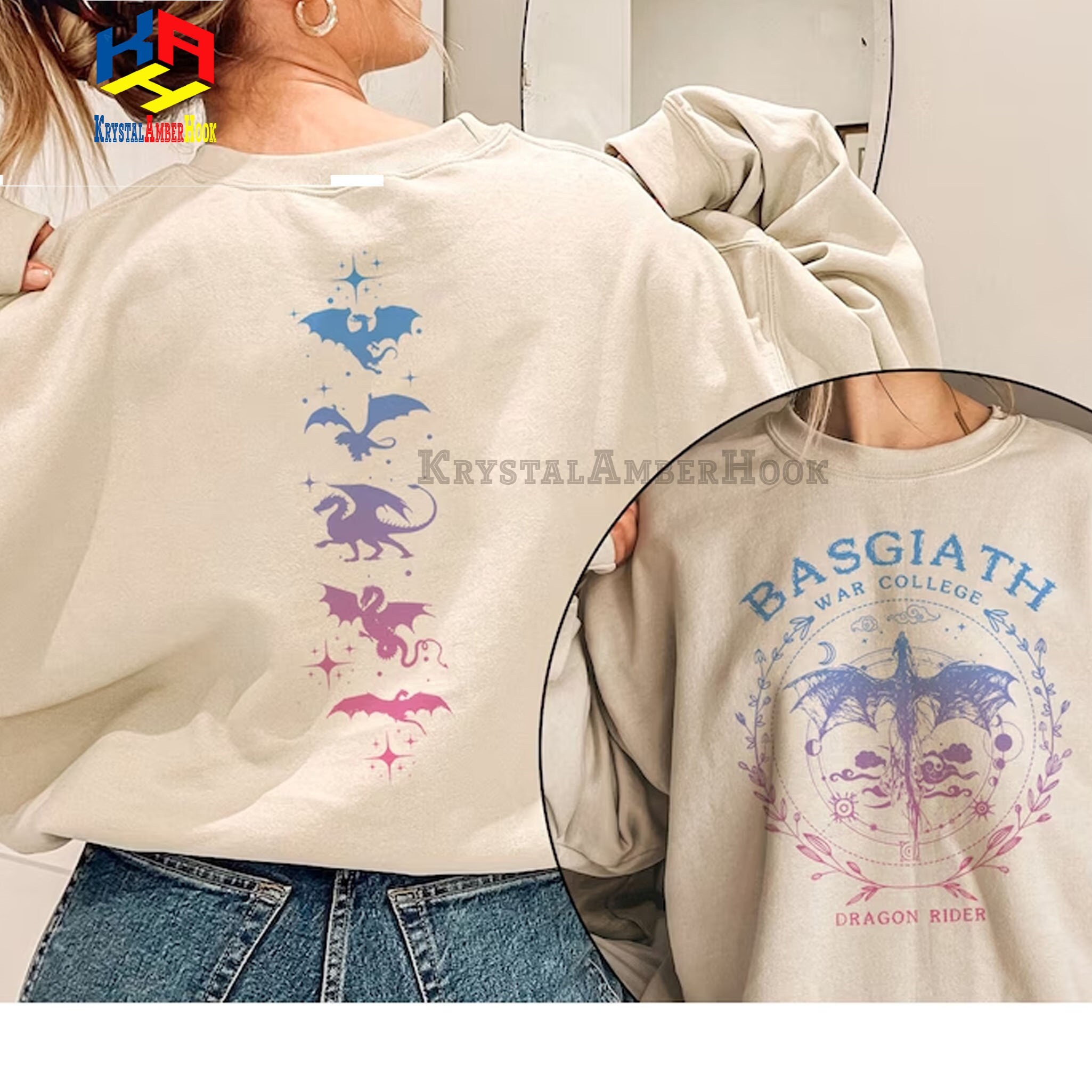 Fourth Wing Sweatshirtbasgiath War College Scribe - Etsy