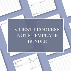 Printable Client Case Notes / Progress Notes - Social Workers, Case ...