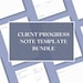 Printable Client Case Notes / Progress Notes - Social Workers, Case ...