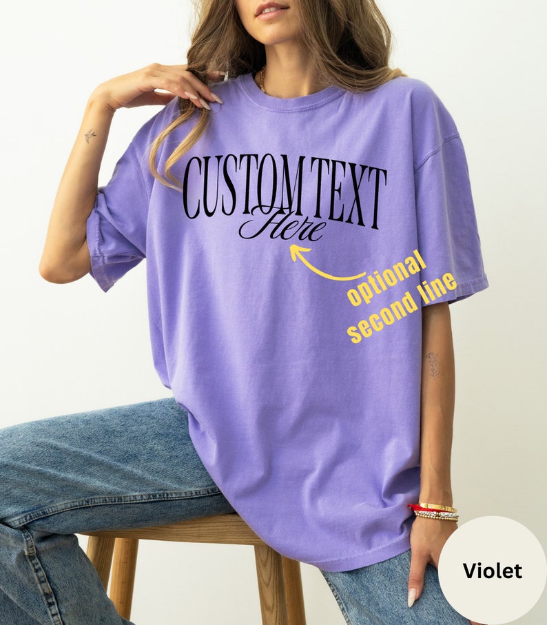 Minimalistic Custom Shirt, Custom Oversized Shirt, Personalized Comfort ...