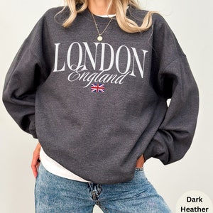 London Sweatshirt, London Hoodie, London England Crewneck Sweater, City ...