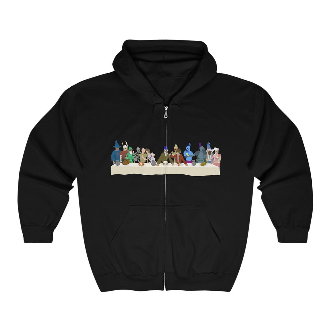 Old School Runescape Last Supper - Zip Hoodie - Etsy
