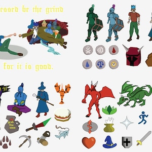 Runescape Sticker Sheet # 1 - Etsy