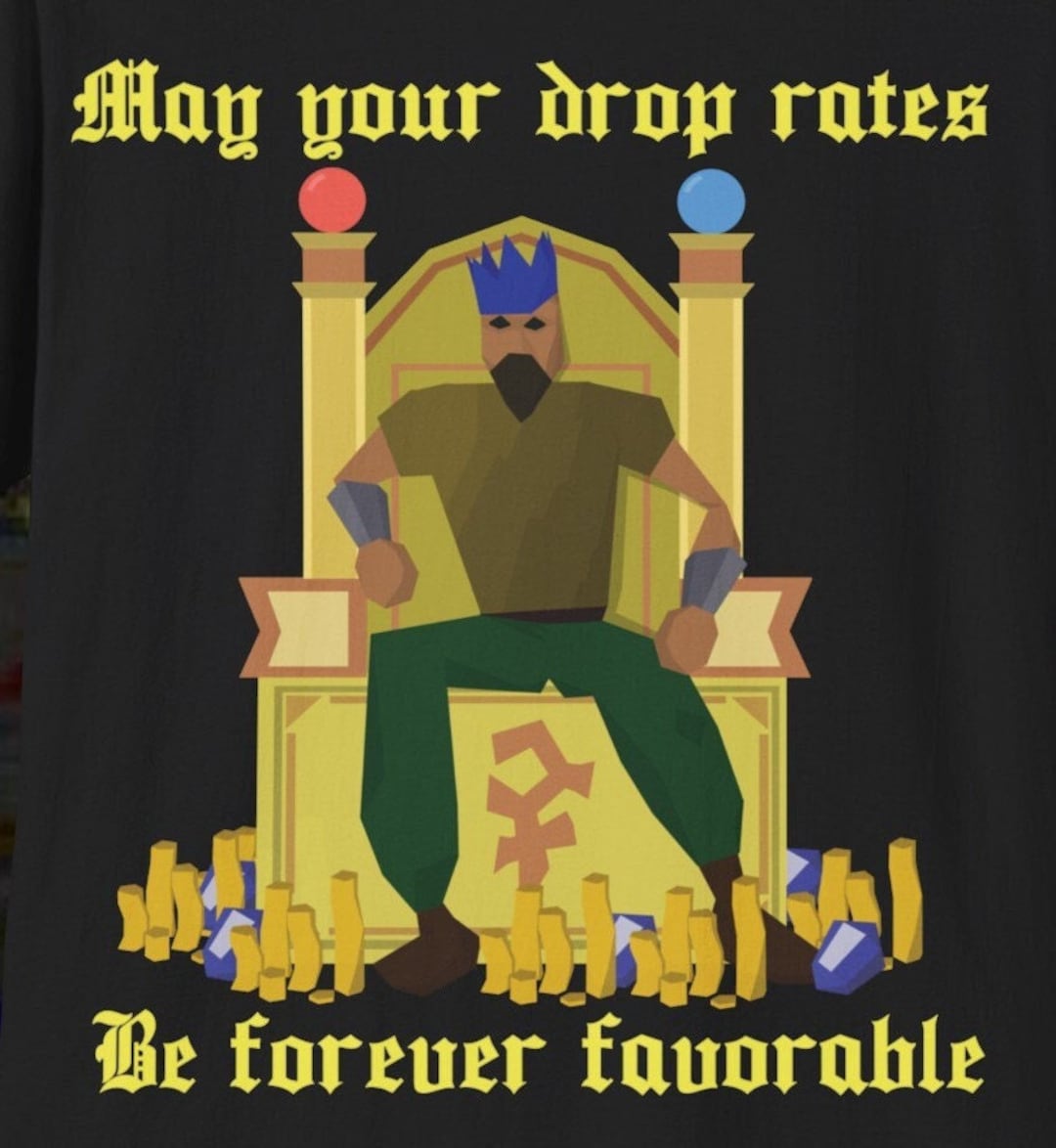 Old School Runescape Drop Rates - Tee - Etsy