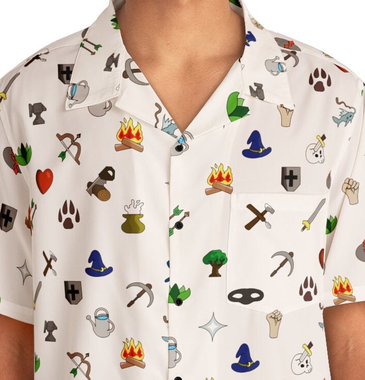 Runescape Skills Print - Hawaiian Shirt - Etsy