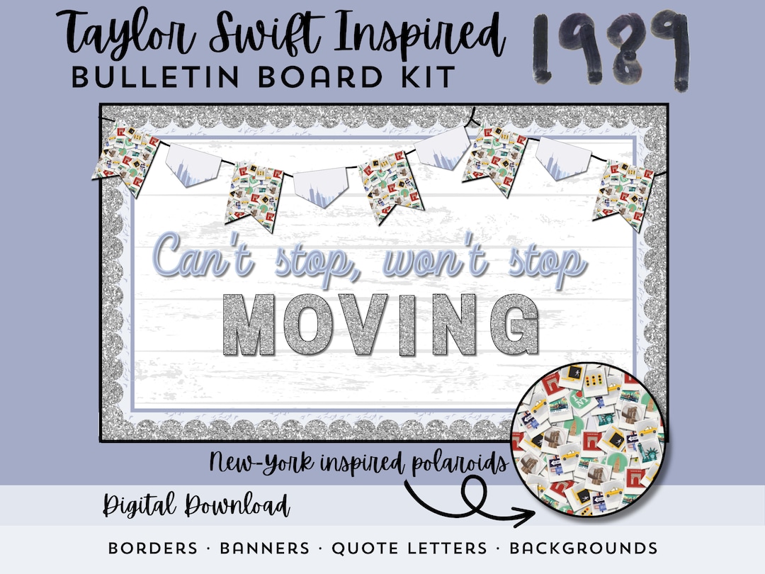 Bulletin Board Kit - Taylor Swift Inspired (1989) - Etsy