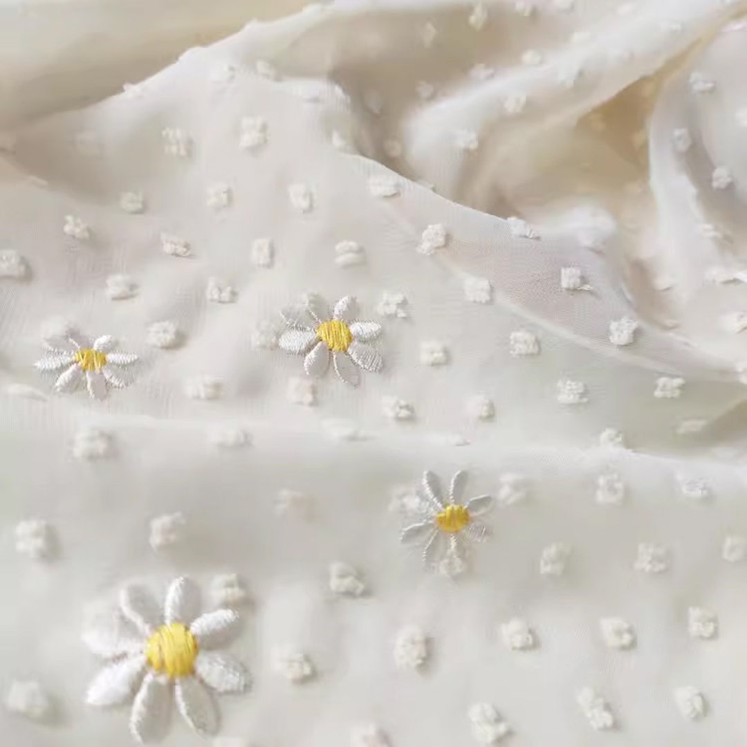 Embroidered Chiffon Fabric, Lace Chiffon Fabric, Designer Fabric ...