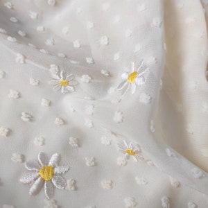 Embroidered Chiffon Fabric, Lace Chiffon Fabric, Designer Fabric ...