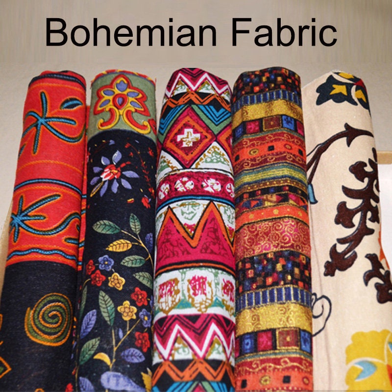 Bohemian Fabric - Etsy
