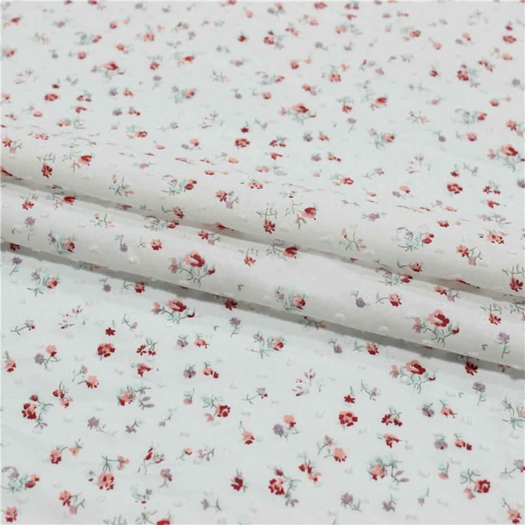 Double Cotton Gauze Fabric, Floral Printed Cotton Fabric, Double Cotton ...