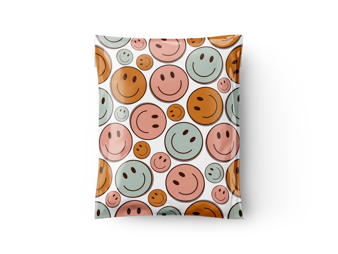 Poly Mailer 10 X 13 Happy Smiley Poly Mailers, Poly Mailers 10x13 ...
