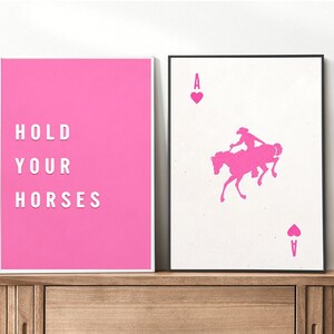 Retro Western Ace Card Poster Wall Art, Cowgirl Wall Art Preppy, Ace ...