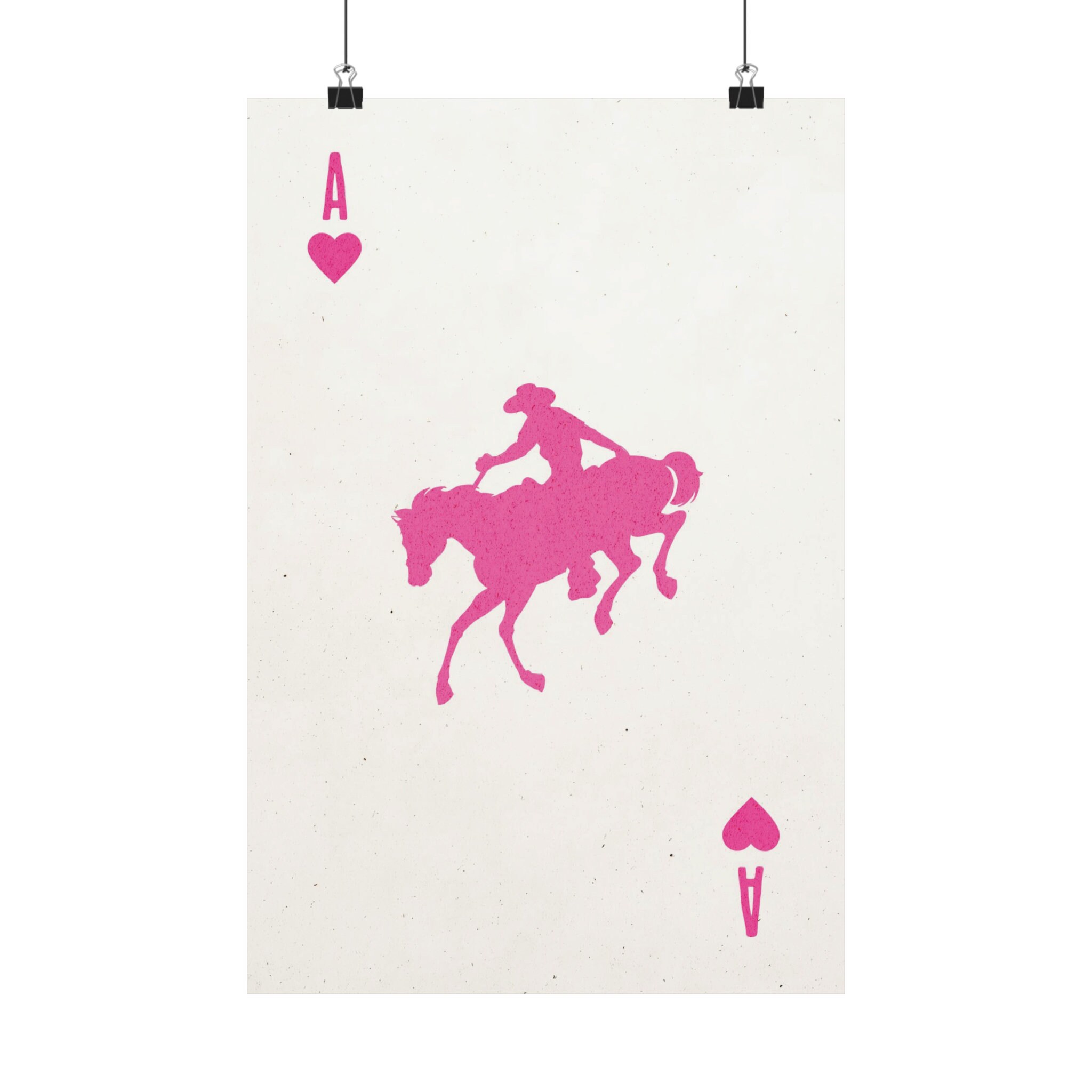 Retro Western Ace Card Poster Wall Art, Cowgirl Wall Art Preppy, Ace ...