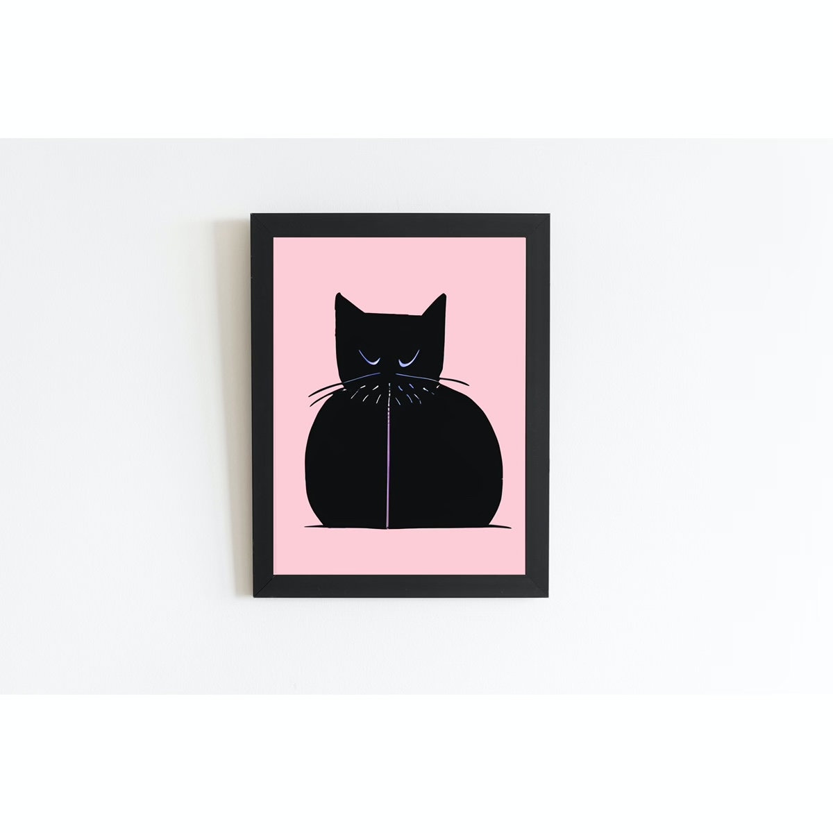 Sitting Pretty Kitty Cat Pink Poster Wall Art Gift Idea for - Etsy