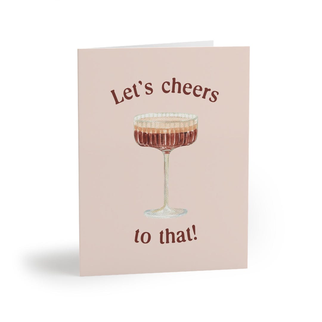 Let's Cheers to That Greeting Cards, Holiday Greeting Cards, Blank ...