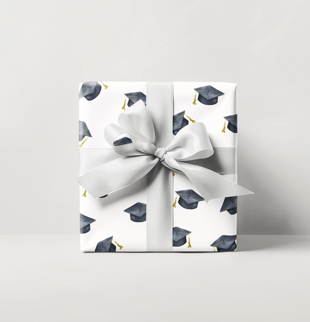 Graduation Wrapping Paper Roll, Graduate Gift Wrap, Gift-wrap, Gift ...
