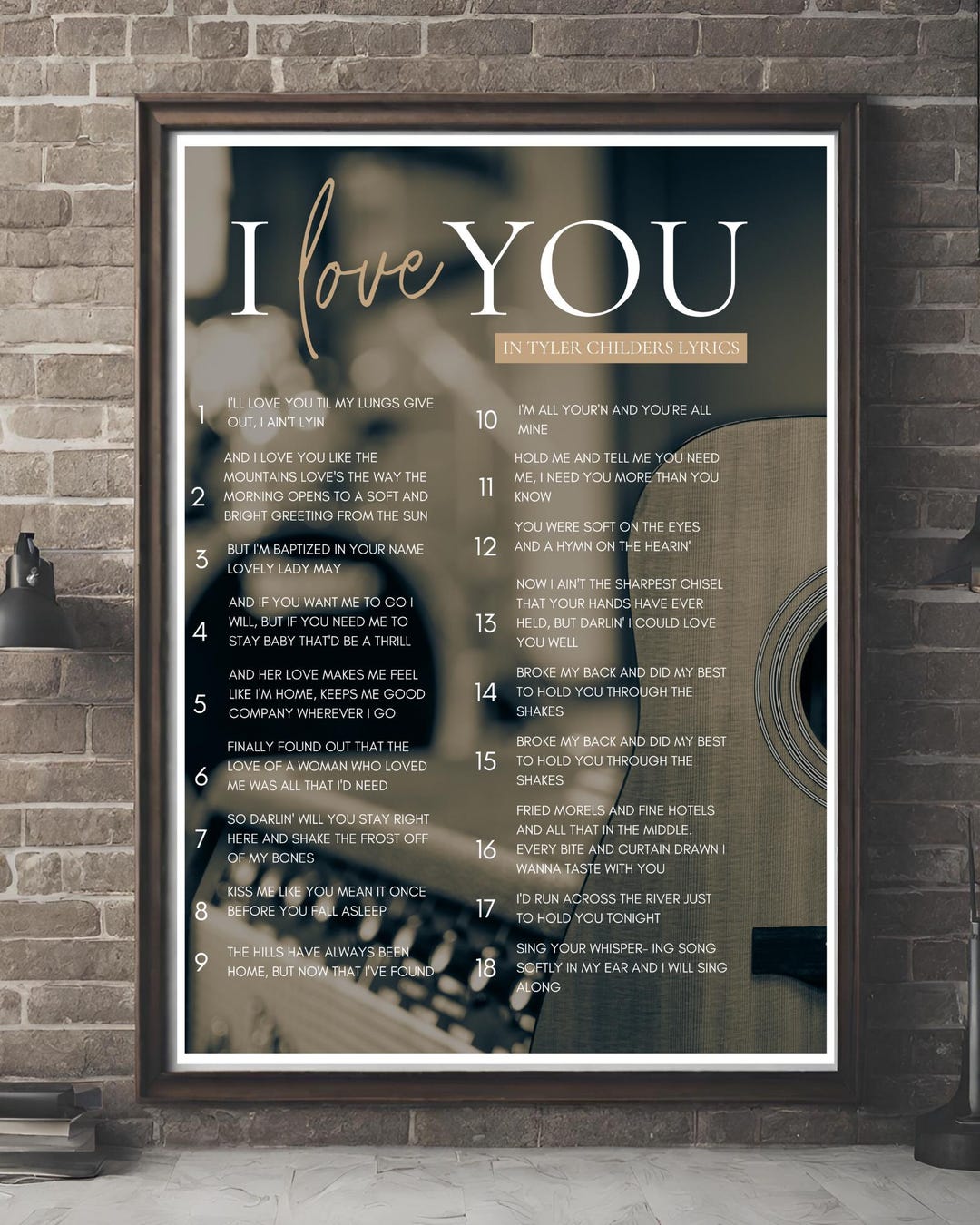 Digital Print I Love You - Etsy