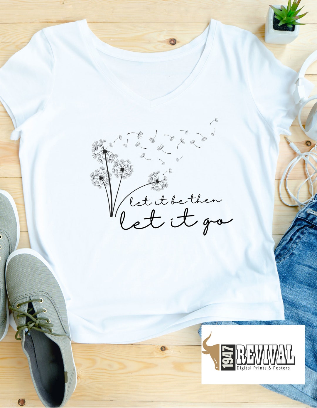 Digital SVG Let It Be & Let It Go - Etsy