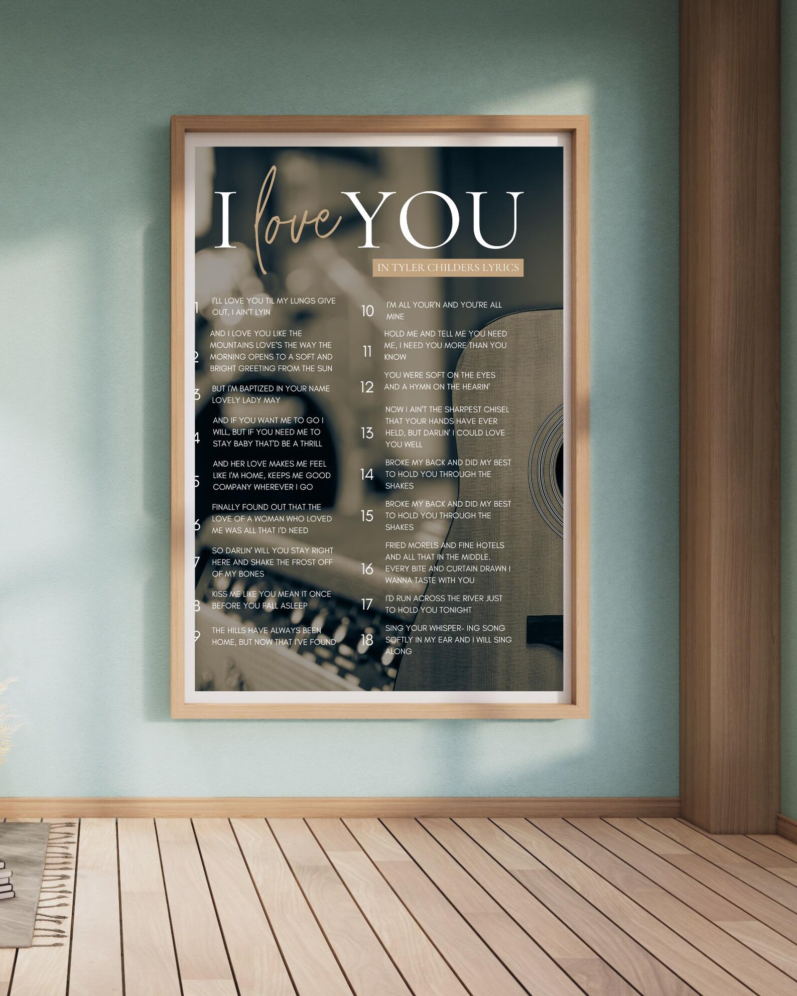 Digital Print I Love You - Etsy