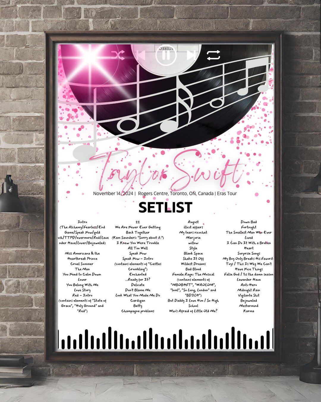 Digital Printable Setlist Any Concert - Etsy UK