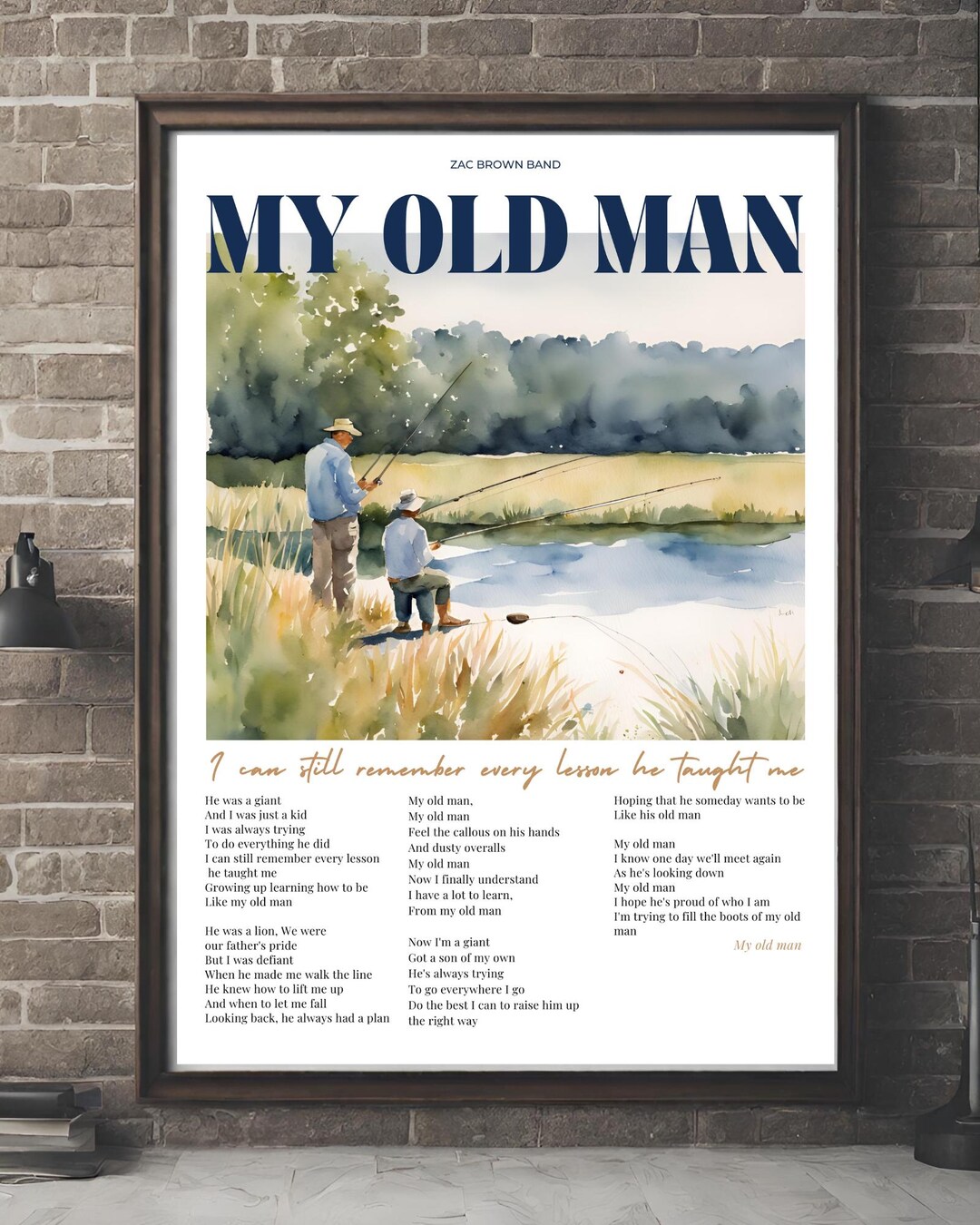 Digital Print My Old Man - Etsy