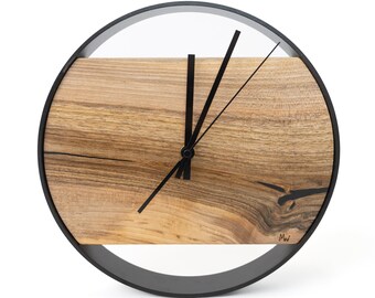 Wooden Wall Clock, Modern, Unique Walnut, Wall Design. - Etsy
